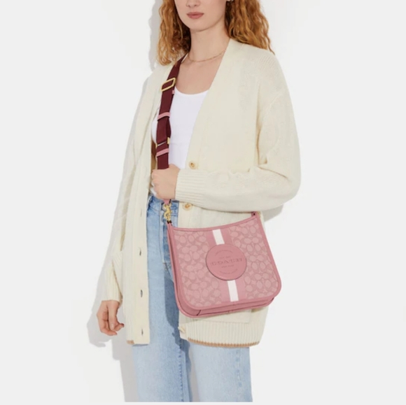 Coach | Bags | New Dempsey File Bag In Signature Jacquard With Stripe ...